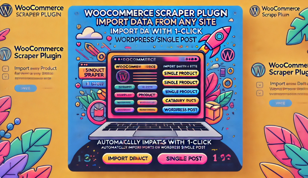WooCommerce Scraper Plugin – 一键导入数据的强大工具_正在成长网